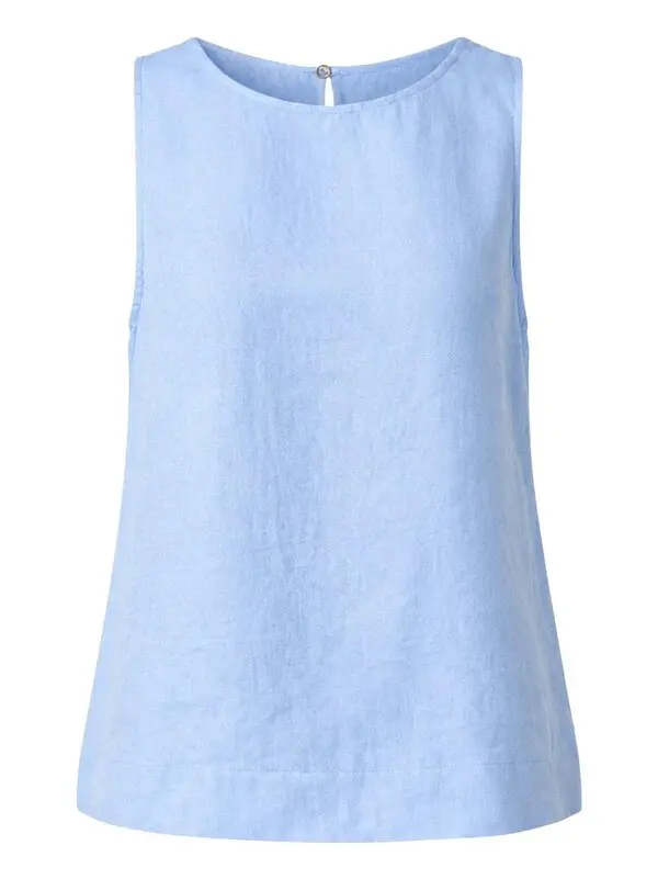 OH!ZUZA NIGHT&DAY Echo Viscose Top With Wide Straps Light - Blue