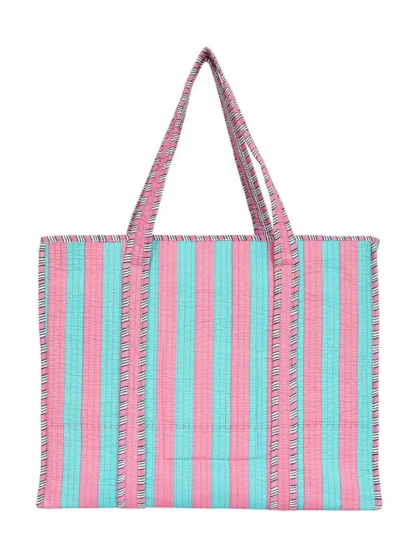 CYC The Stripe Tote And Pink - Blue