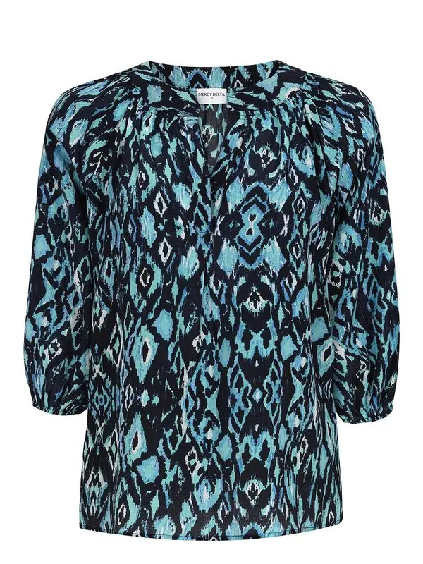 MERCY DELTA Green / Blue Clevedon Tuscany Azure - Green/blue