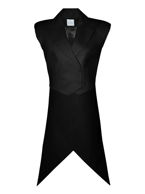 VESTIAIRE D'UN OISEAU LIBRE Structured Tailcoat - Black