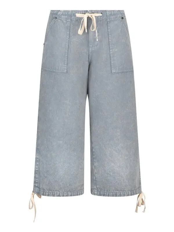 LOVE AND NOSTALGIA Big Bully Capri Pant Cet - Grey
