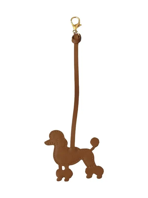 F3ROG BY RANA Tobacco Poodle Dog Keychain - Brown