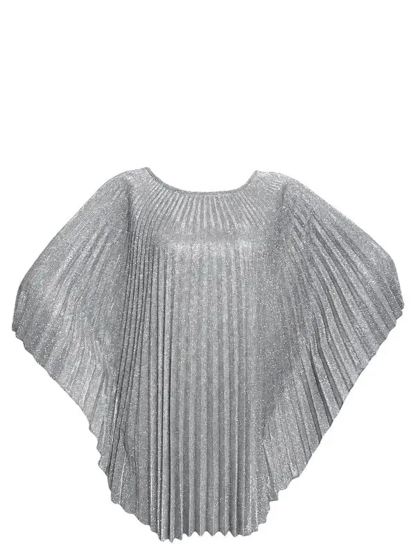 JULIA CLANCEY Madam Sparkles Pleated Dress - Silver