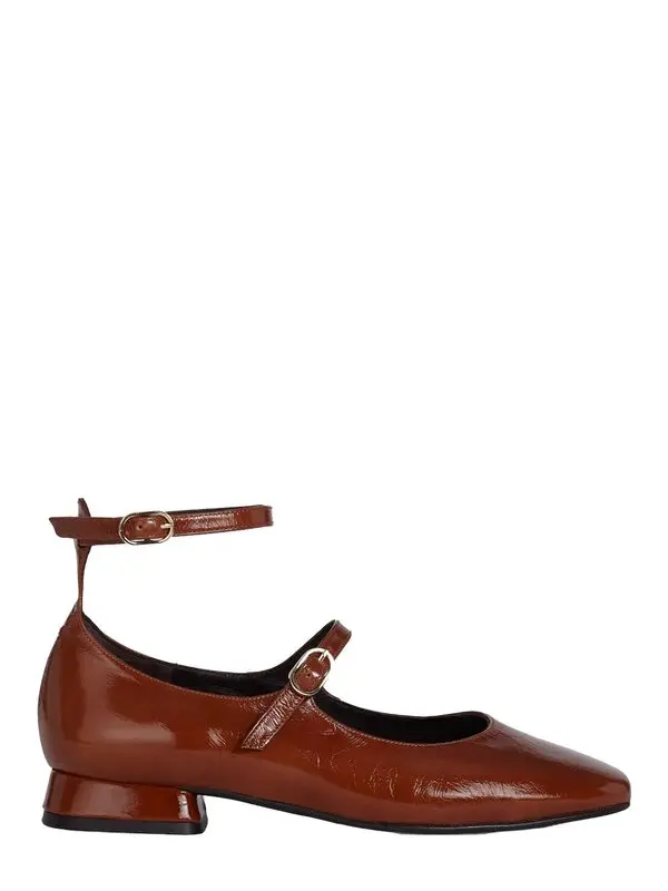 CARNEVALE Petra Cognac Mary Janes - Brown