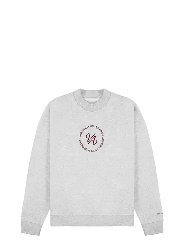 VELD Westwood Va Script Mockneck Sweatshirt - Grey