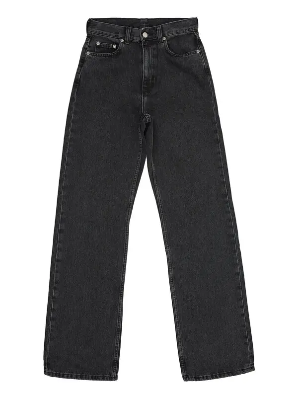 DR. DENIM Echo High Straight Retro - Black