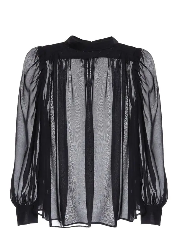 HELENE GALWAS Bibi Silk Blouse - Black