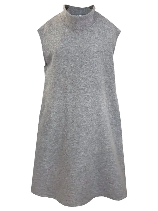 FROCK TALES Sleeveless Quest Longline Over Vest In Marl - Grey