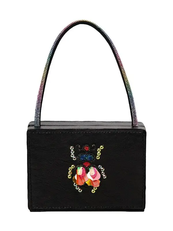 SIMITRI Black / Red Beetle Mini Bag - Black/red