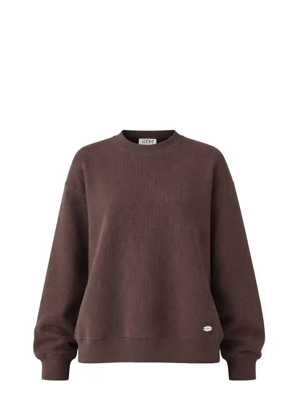 LOOM ARCHIVES Loom Waffle Sweatshirt - Brown