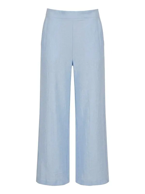 JAMES LAKELAND Relaxed Pull-on Trousers – Powder - Blue