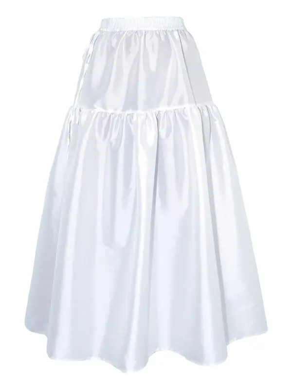 KAROLINA OZOLINSIUTE Lilly Taffeta Maxi Skirt - White