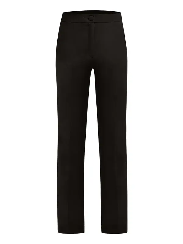 TIA DORRAINE Tailored Straight-leg Trousers - Black