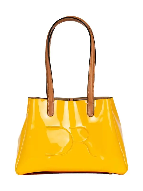 DANNI RO Neutrals / All-in Rita Bag Yellow Patent Leather - Orange
