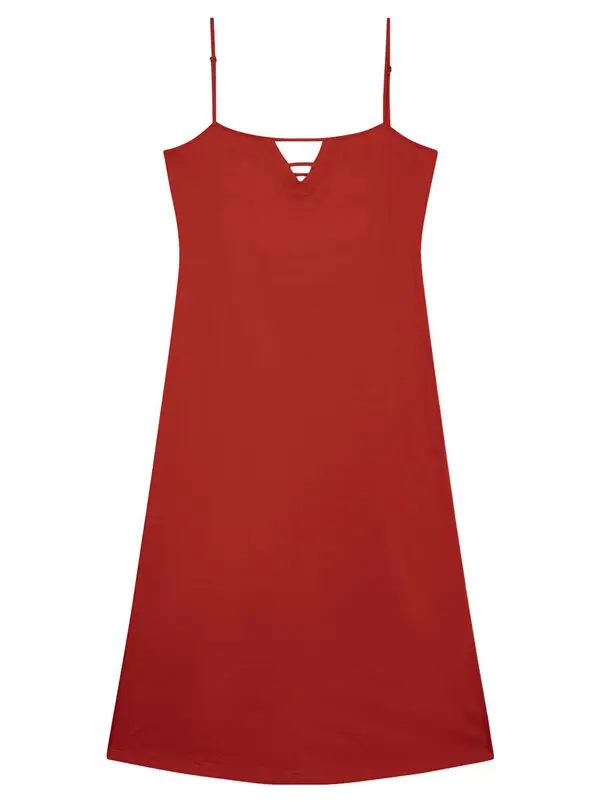 MARIANNE BY MARIE JORDANE Karma Open-back Midi Dress - Red
