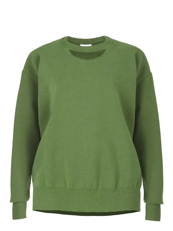 SALANIDA Rotondo 100% Merino Jumper Olive - Green