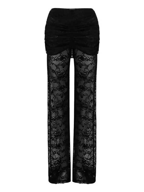 OW Selah Sheer Lace Pants - Black
