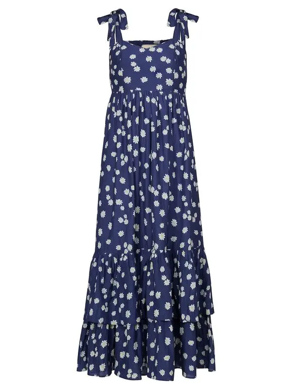EM & SHI Daisy Tiered Dress - Blue