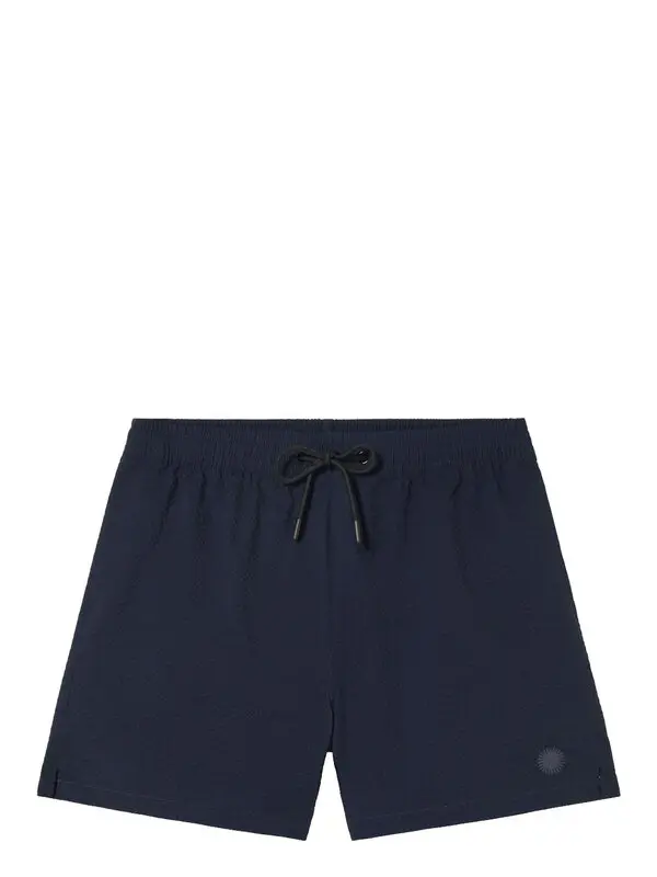 THINKING MU Seersucker Limpopo Swimsuit - Blue