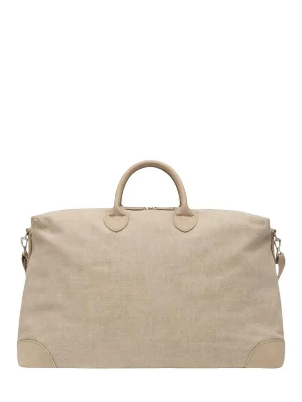 MY STYLE BAGS Neutrals Duffel Bag X Sesia & Co. In Cappuccino - Black