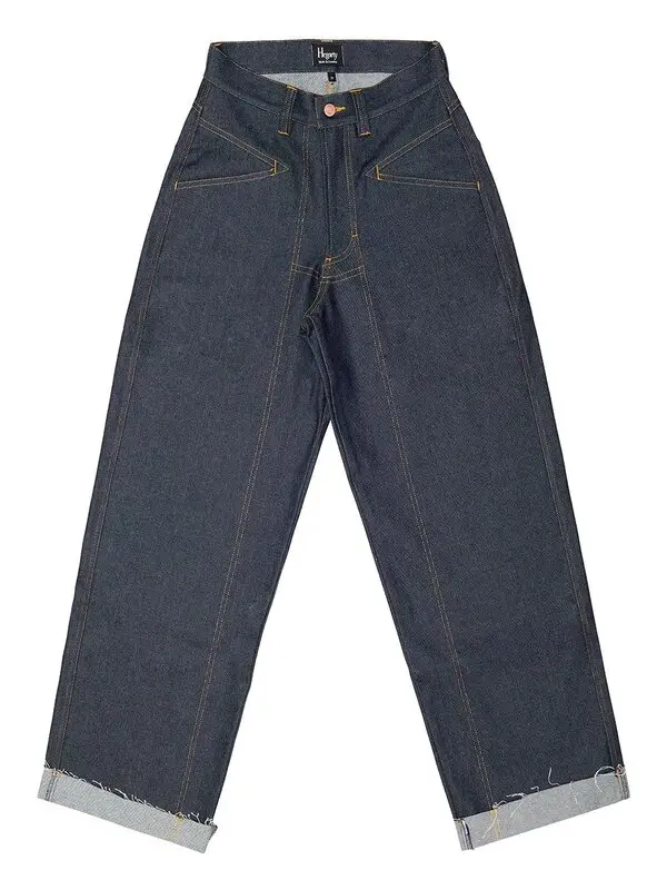 HEGARTY Wide Leg Mid Rise Jeans - Blue