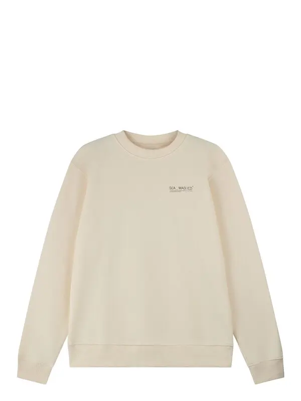 SEA_WASHED Neutrals Organic Cotton 'calling' Sweater - Beige