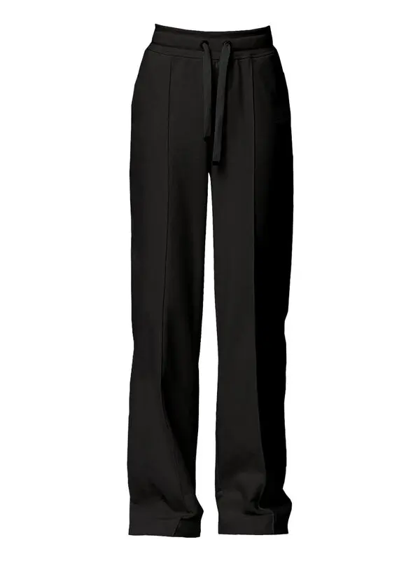 OTTHIE Wide-leg Cosy Knitted Trousers - Black