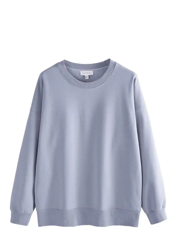 SUPESU Cubby Sweater, Oversized Calm - Blue