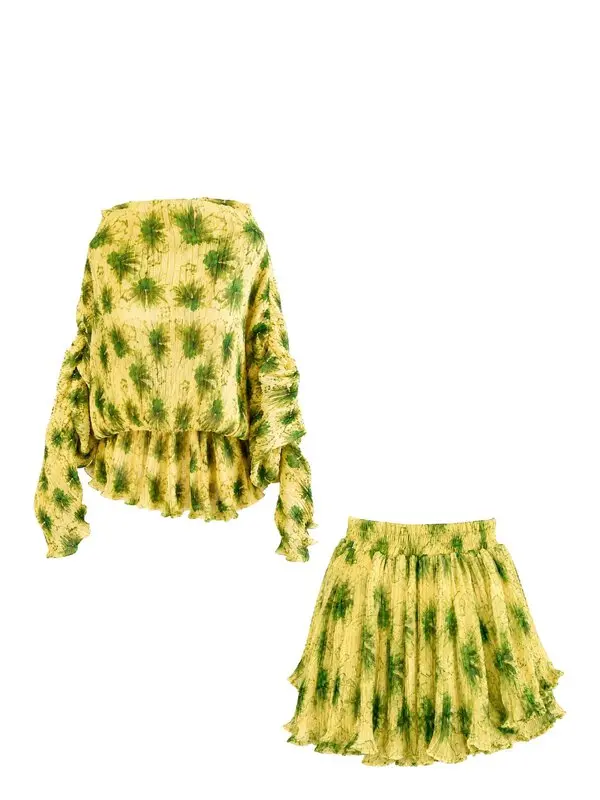 MOHALA GREY Kahe Shorts Set Lemon Drop - Green