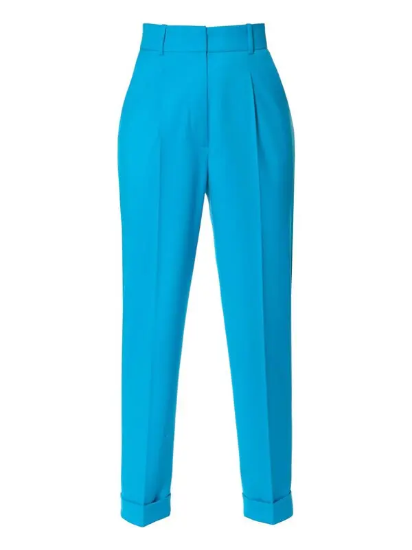 AGGI BY HALEWSKI Kelly Jewel Tailored Trousers With Cuffs - Blue