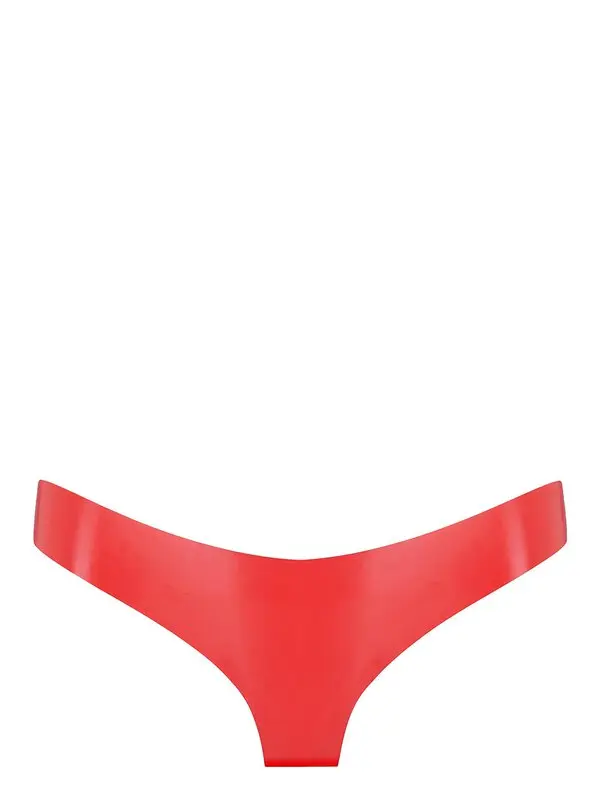 ELISSA POPPY Latex Brief - Red