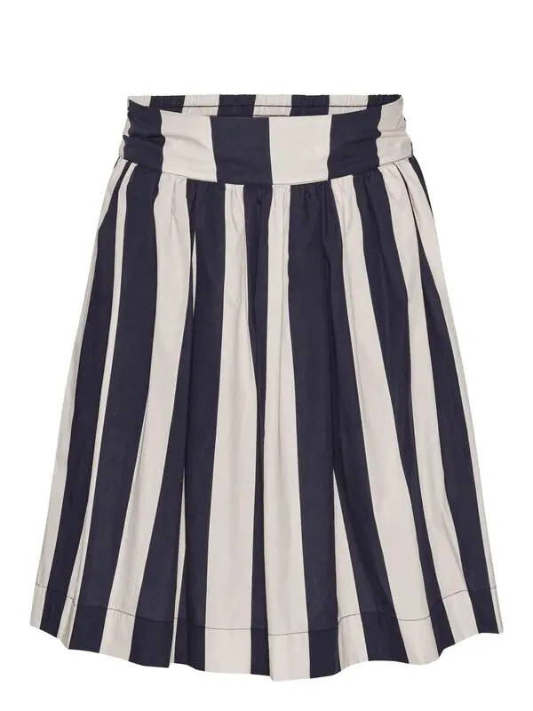 GROBUND Svala Skirt The One With Stripes - Blue