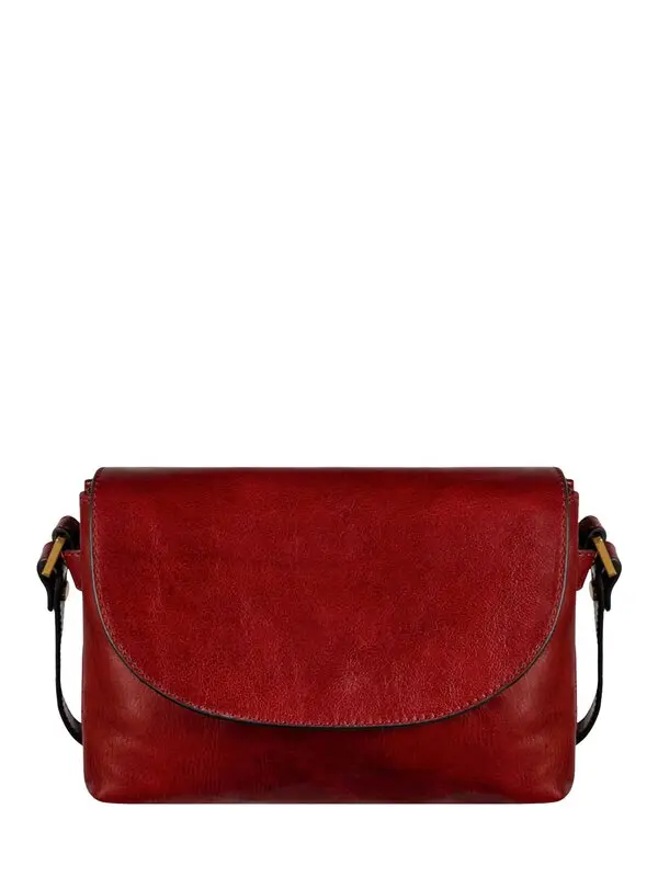 TIME RESISTANCE Sophie Leather Cross Body Bag - Red