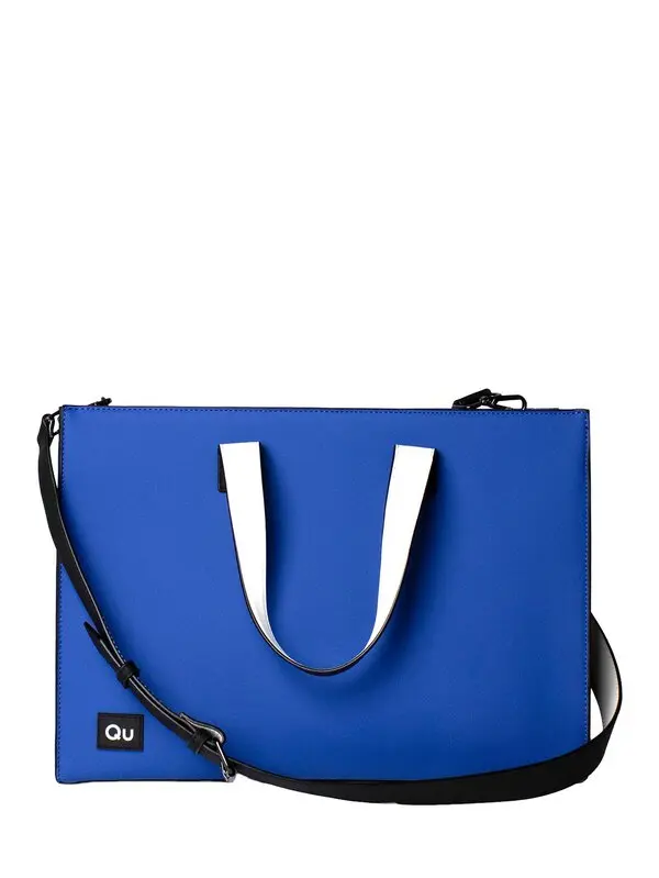 QU Matte Tote Bag - Blue