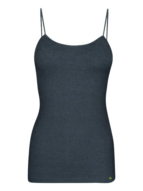 ZD ZERO DEFECTS Afrodita Spaghetti Top Soy Fiber Ultra-soft Comfort Color Graphite - Grey