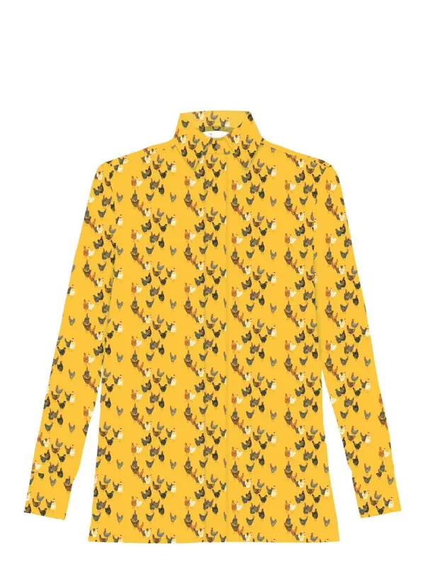 MY PAIR OF JEANS Chicks Linen Shirt - Yellow