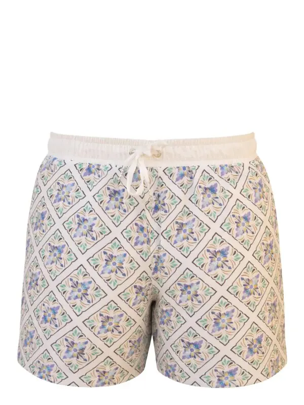 IVY SWIMWEAR Alessandro In Azzurro Swim Shorts - White