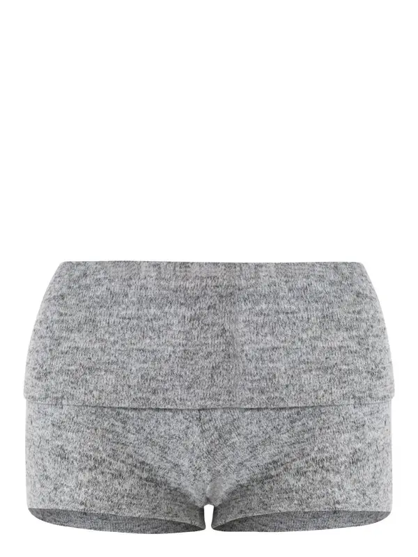 OW Rue Knit Mini Shorts - Grey