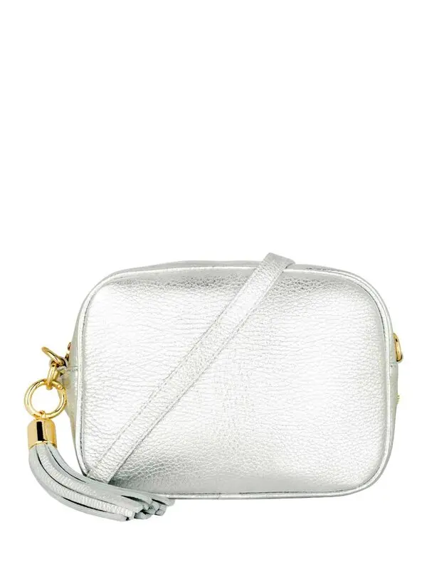 APATCHY LONDON The Tassel Leather Crossbody Bag - Silver