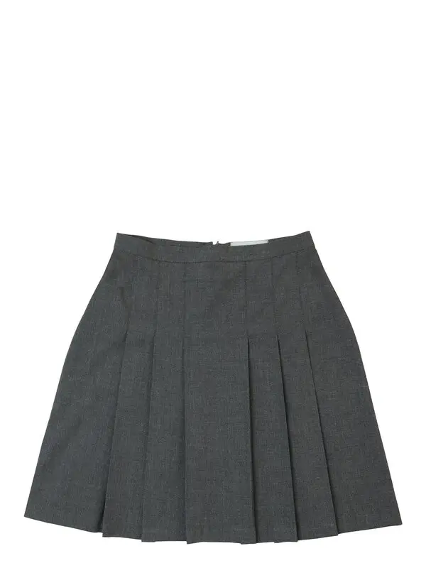 2KSTYLE Brunello Pleated Mini Skirt - Grey
