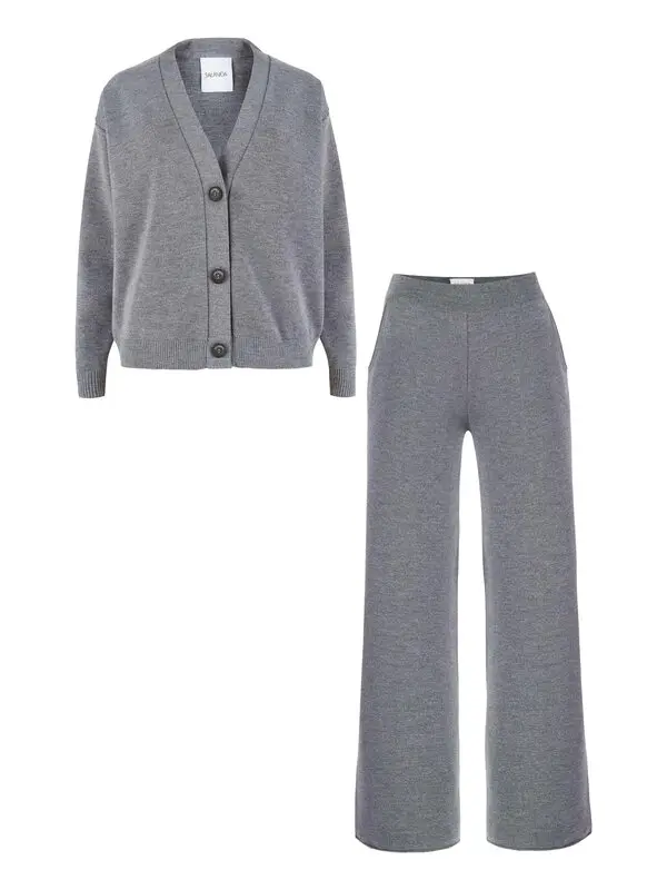 SALANIDA Bene 100% Merino Co-ord Light - Grey