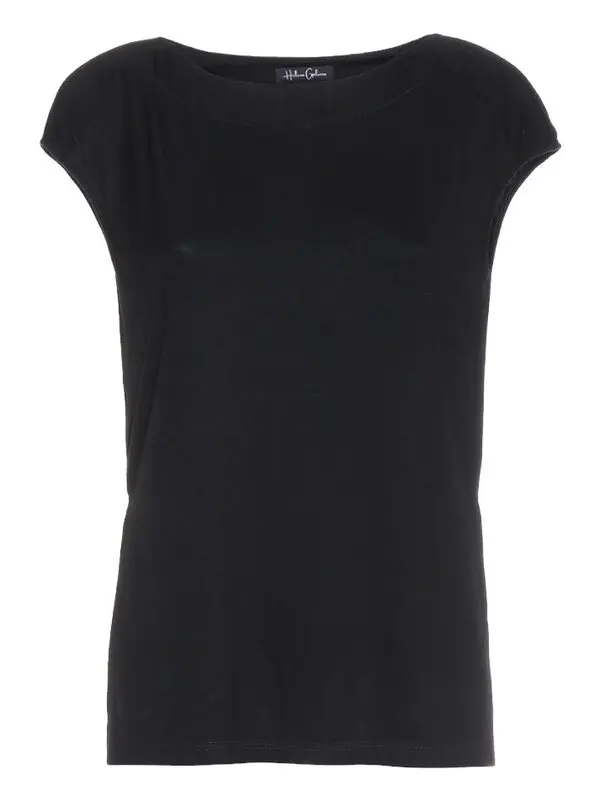 HELENE GALWAS Bea Viscose Sleeveless Top - Black