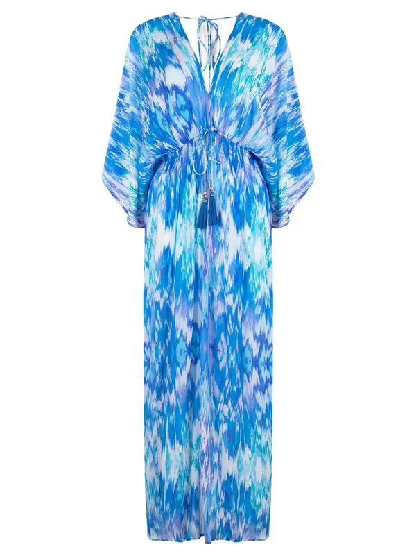 SOPHIA ALEXIA Sea Dream Capri Kimono Dress - Blue