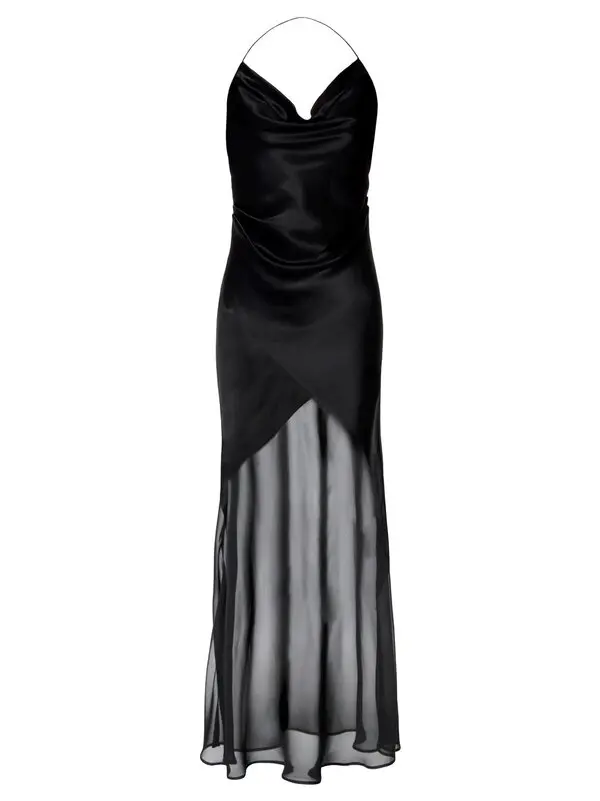 AGGI BY HALEWSKI Clarissa Maxi Evening Dress - Black
