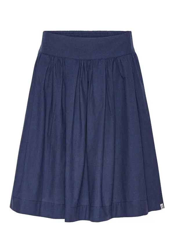 GROBUND Svala Skirt The One In Dark Melange - Blue