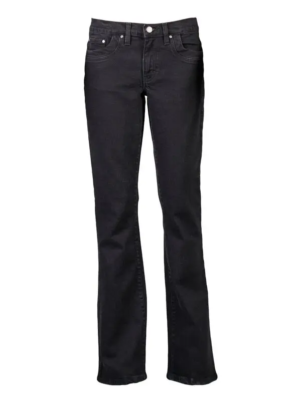 LOVE AND NOSTALGIA Killer Low Rise Bootcut Jean Washed - Black