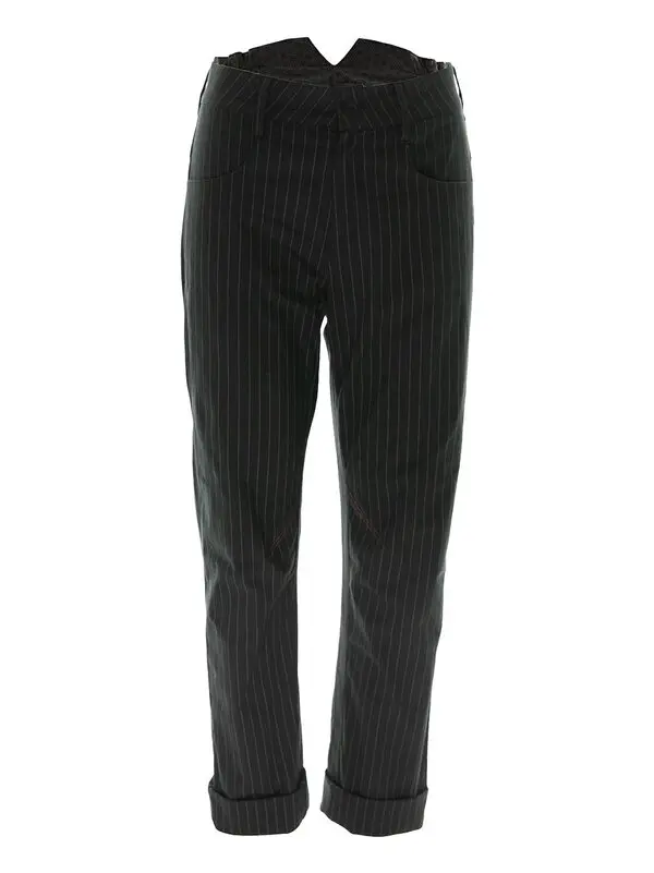 SILVIA SERBAN Boyfriend Pants - Black