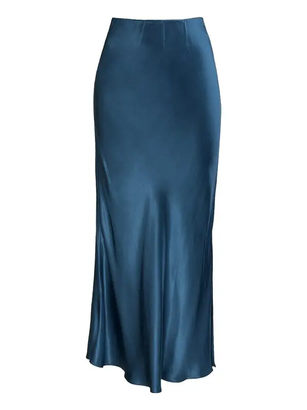 SASHA LA MER Laura Skirt, Color Deep Sea - Blue