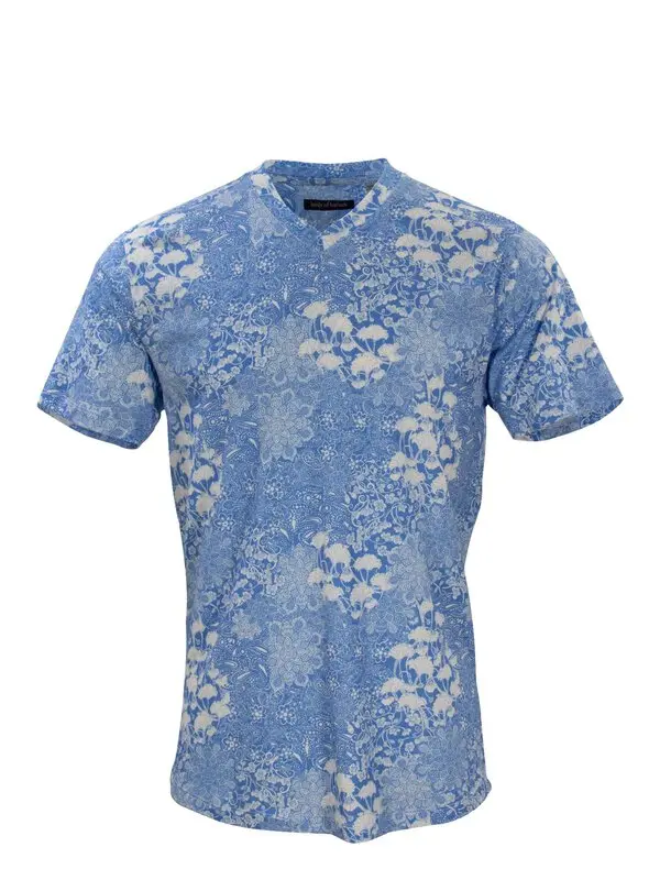 LORDS OF HARLECH Maze Paisley Floral - Blue