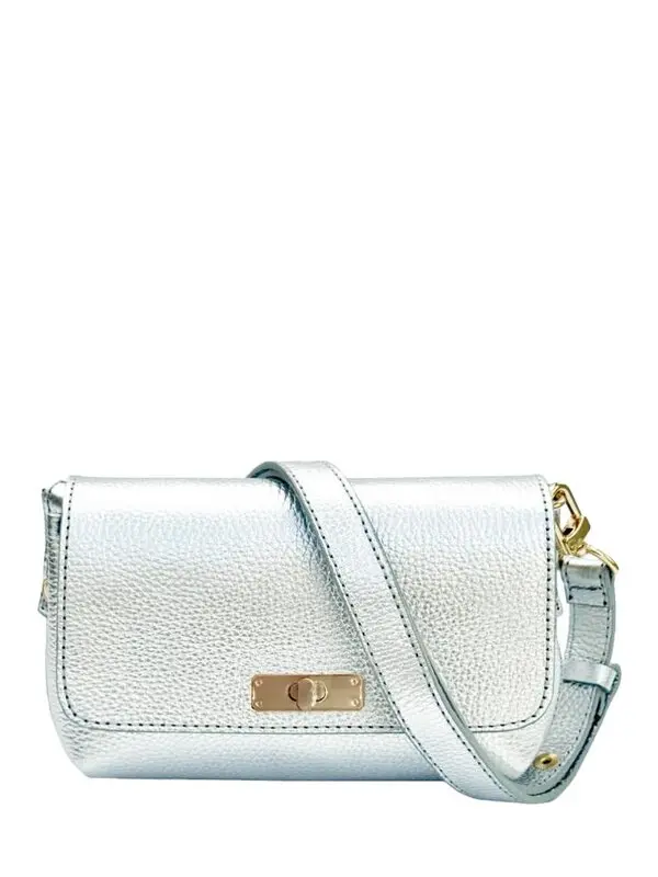 APATCHY LONDON The Maisie Mini Leather Bag - Silver